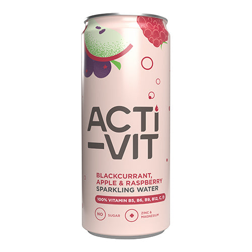 ACTIVIT Blackcurrant Apple Raspberry Can 330ml [WHOLE CASE] - The Pop Up Deli